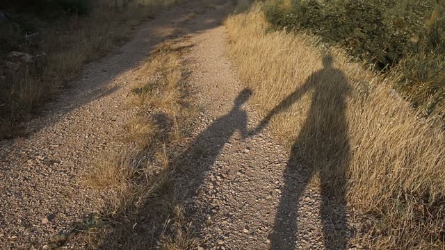 Shadow Man Running To The Cross Stock Footage: Royalty-Free Video Clips ...