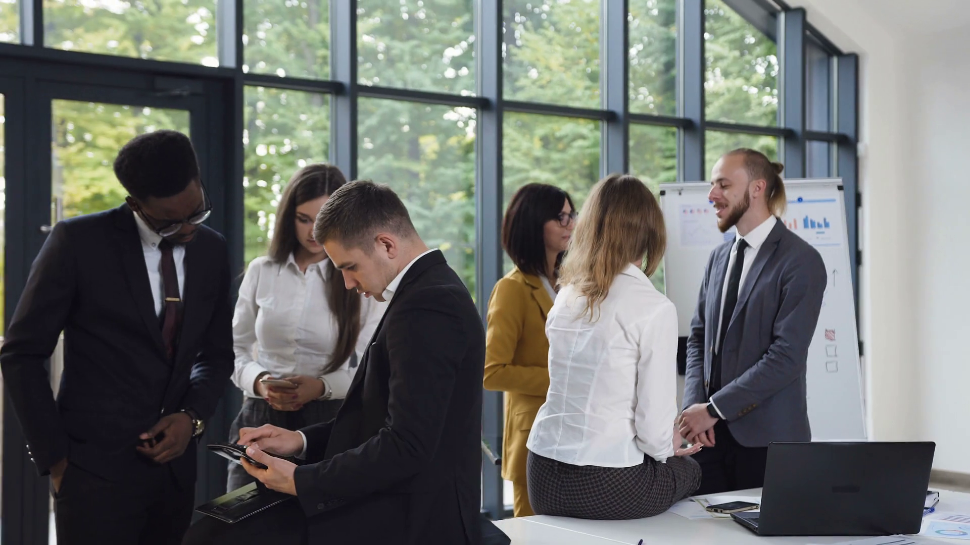 Successful Team Multiethnic Banking Stock Footage SBV-331400885 ...