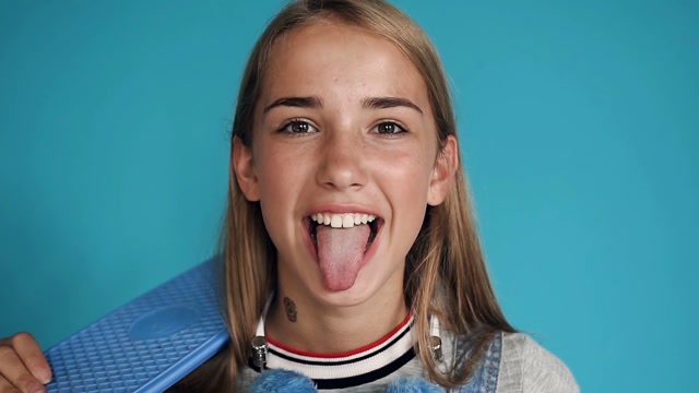 Teenage Girl Tongue Stock Footage: Royalty-Free Video Clips - Storyblocks