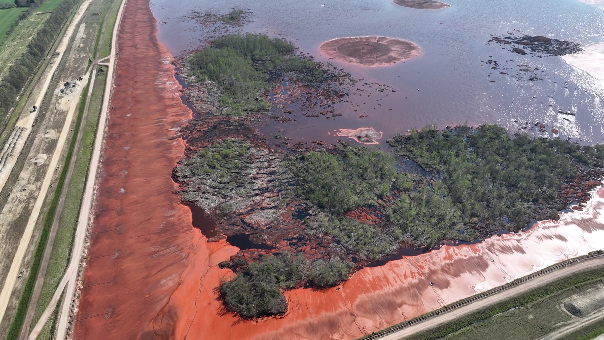 Red Mud Bauxite Residue Is Industrial Waste Stock Footage SBV-352085373 ...