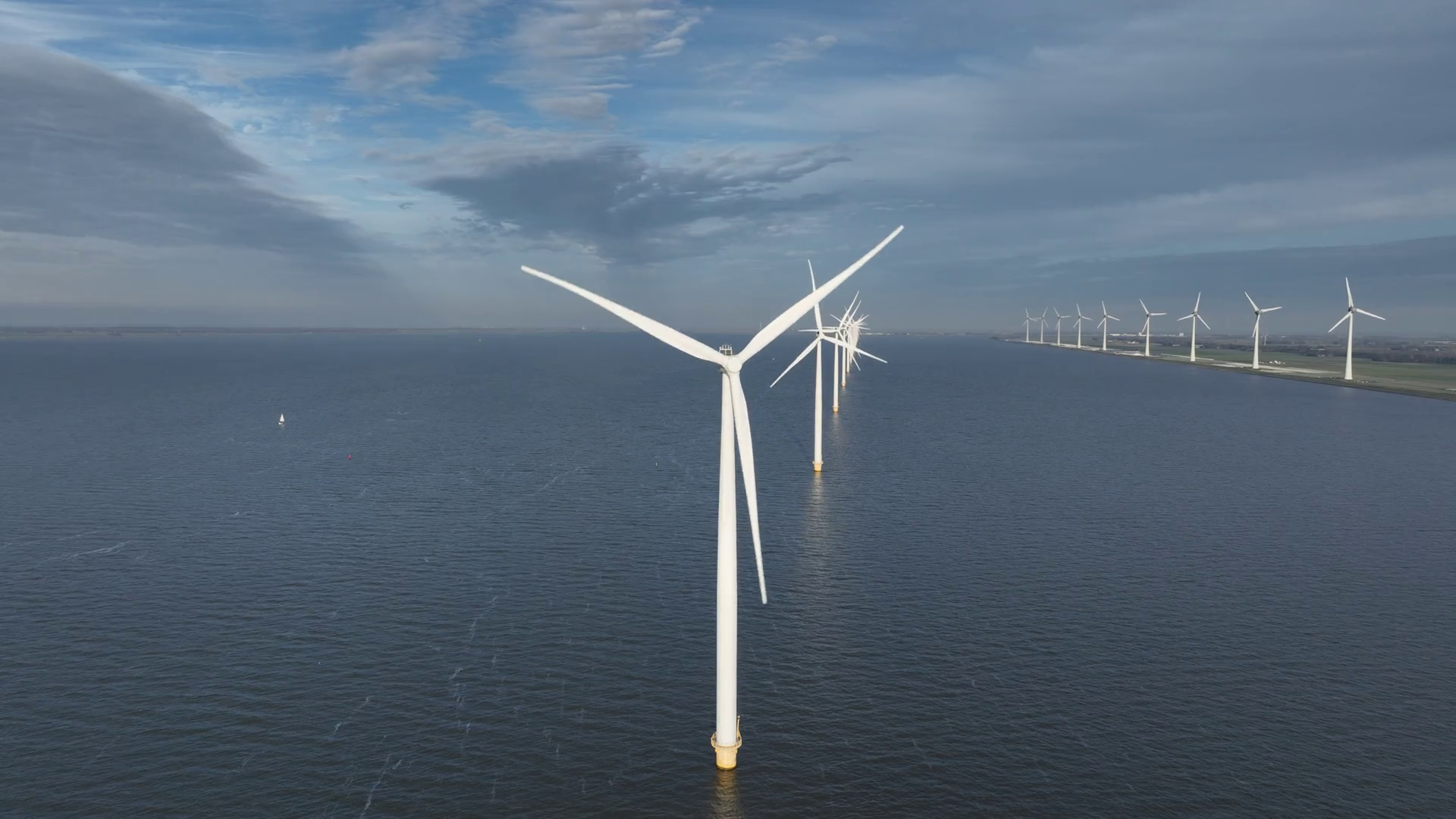 Off Wind Turbines Renewable Energy Stock Footage SBV-352075654 ...
