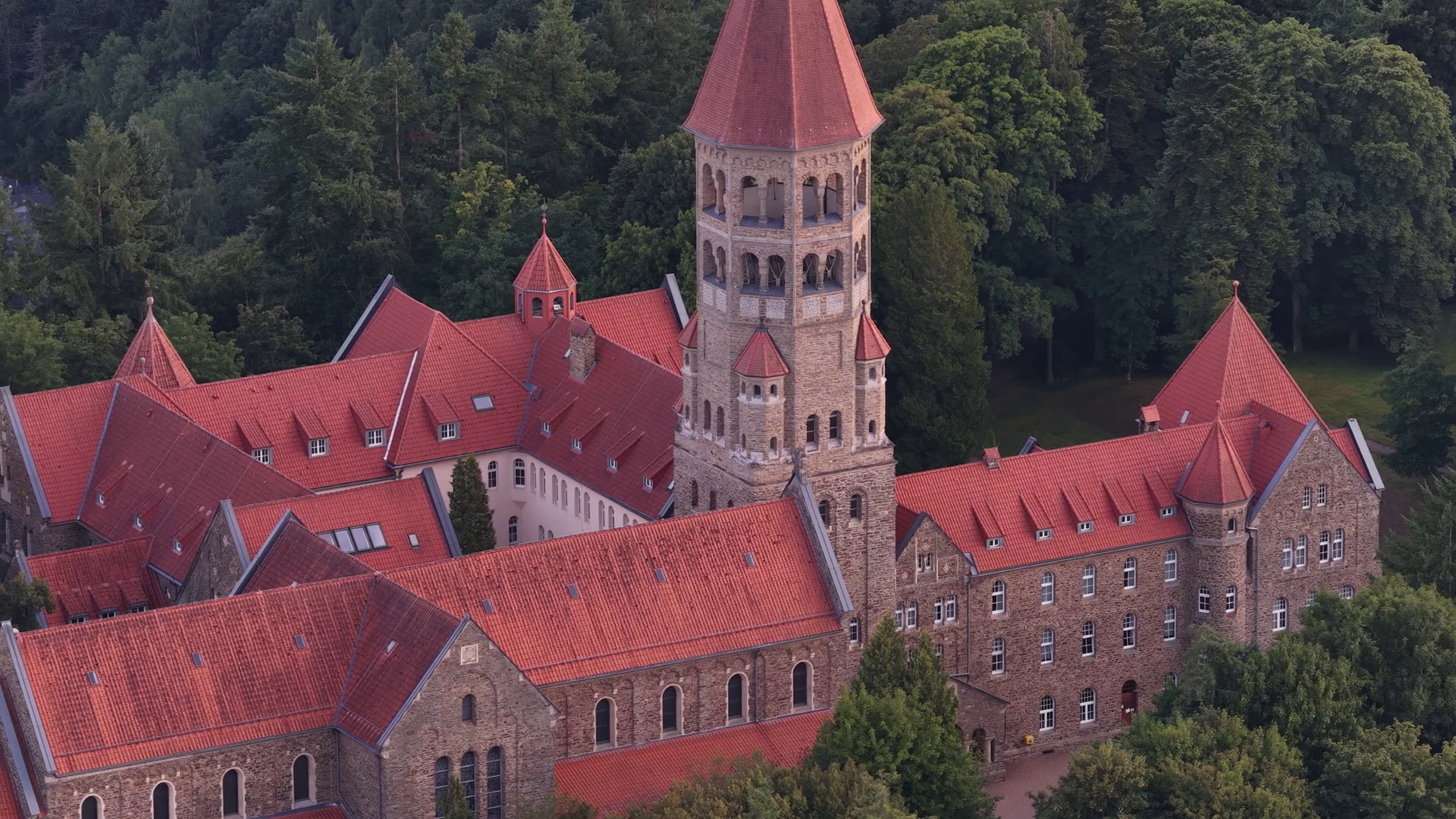 Abbey Of Clervaux Abbey Of St Maurice St Stock Footage SBV-352554786 ...
