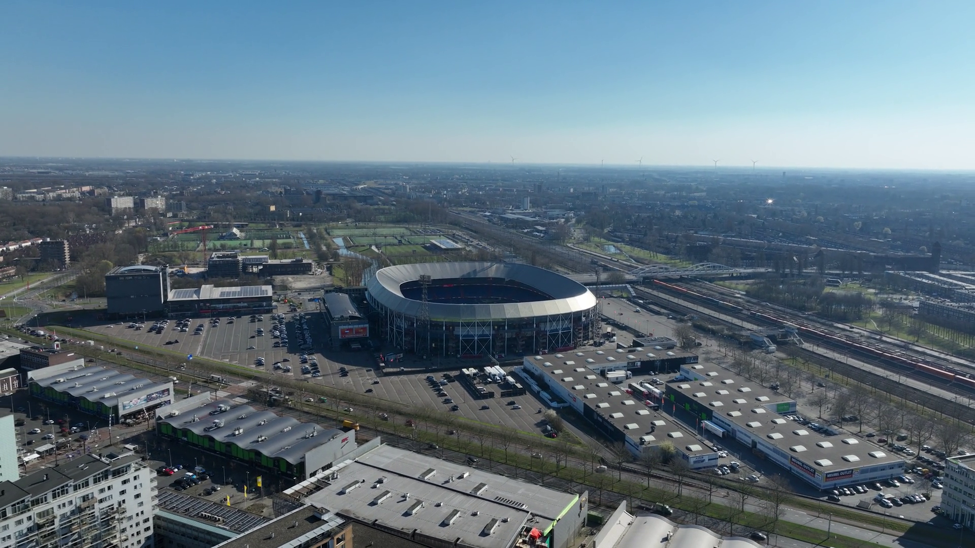 De Kuip Stadium In City Of Rotterdam Stock Footage SBV-351928571 ...