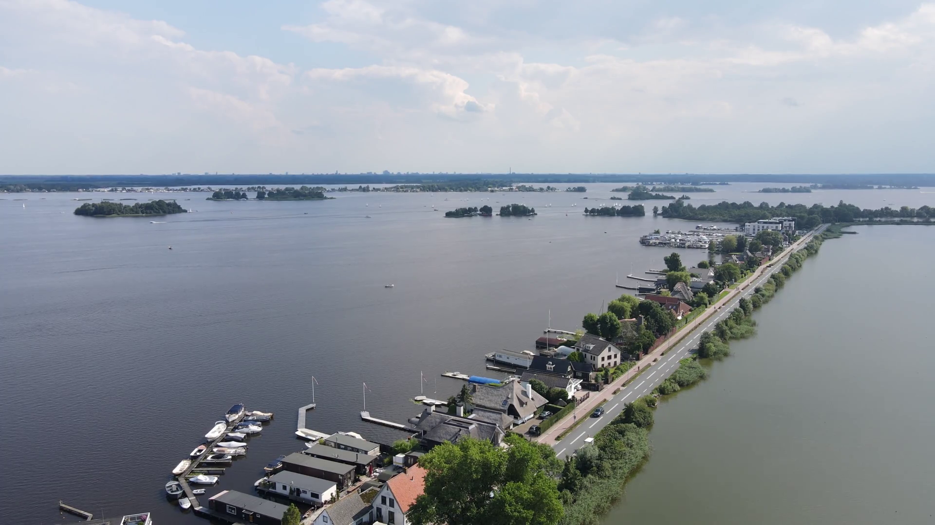 Loosdrecht Loosdrechtse Plassen Aerial Drone Stock Footage SBV ...
