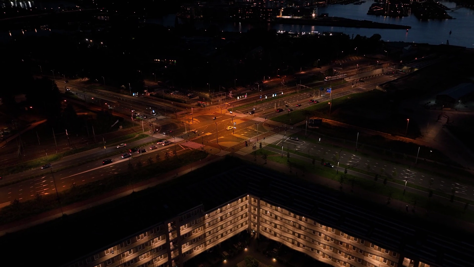 Aerial Drone Views Of Dutch Infrastructure Stock Footage SBV-348480306 ...