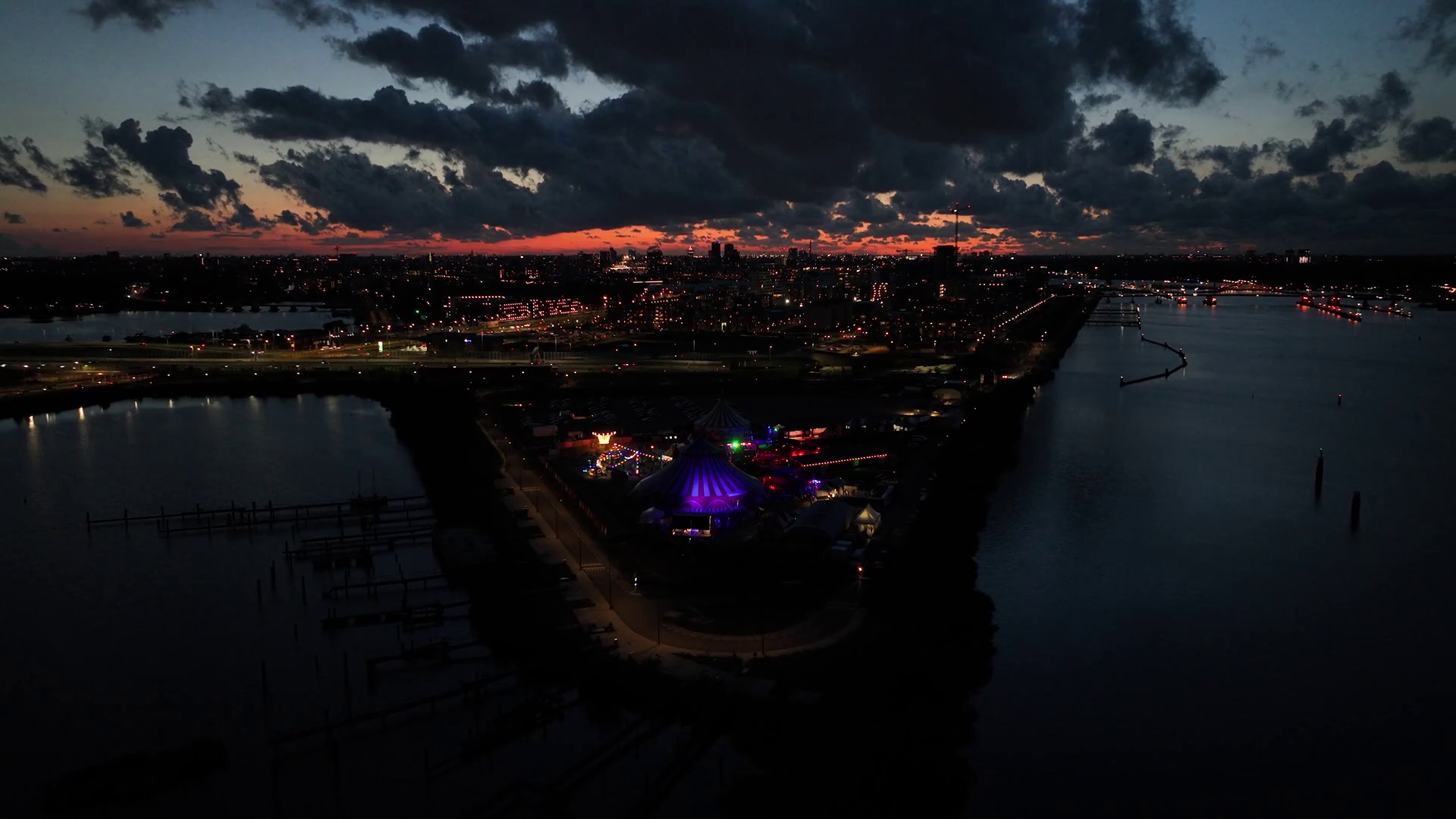 Aerial Drone View Of Festival Ground Event Stock Footage SBV-348528439 ...