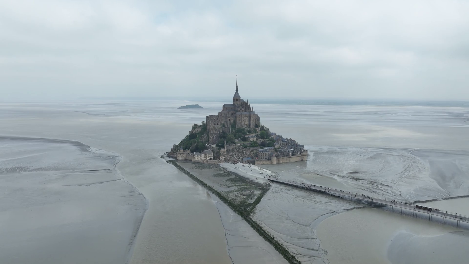 Le Mont Saint Michel Is Not World-famous Stock Footage SBV-348677731 ...