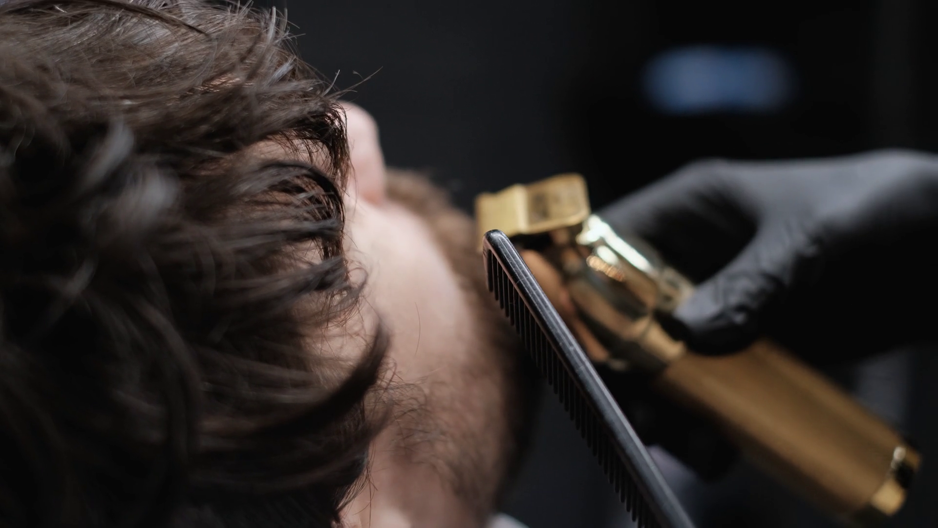 Close Up View Of Hairdresser Shaving Stock Footage SBV-347715022 ...