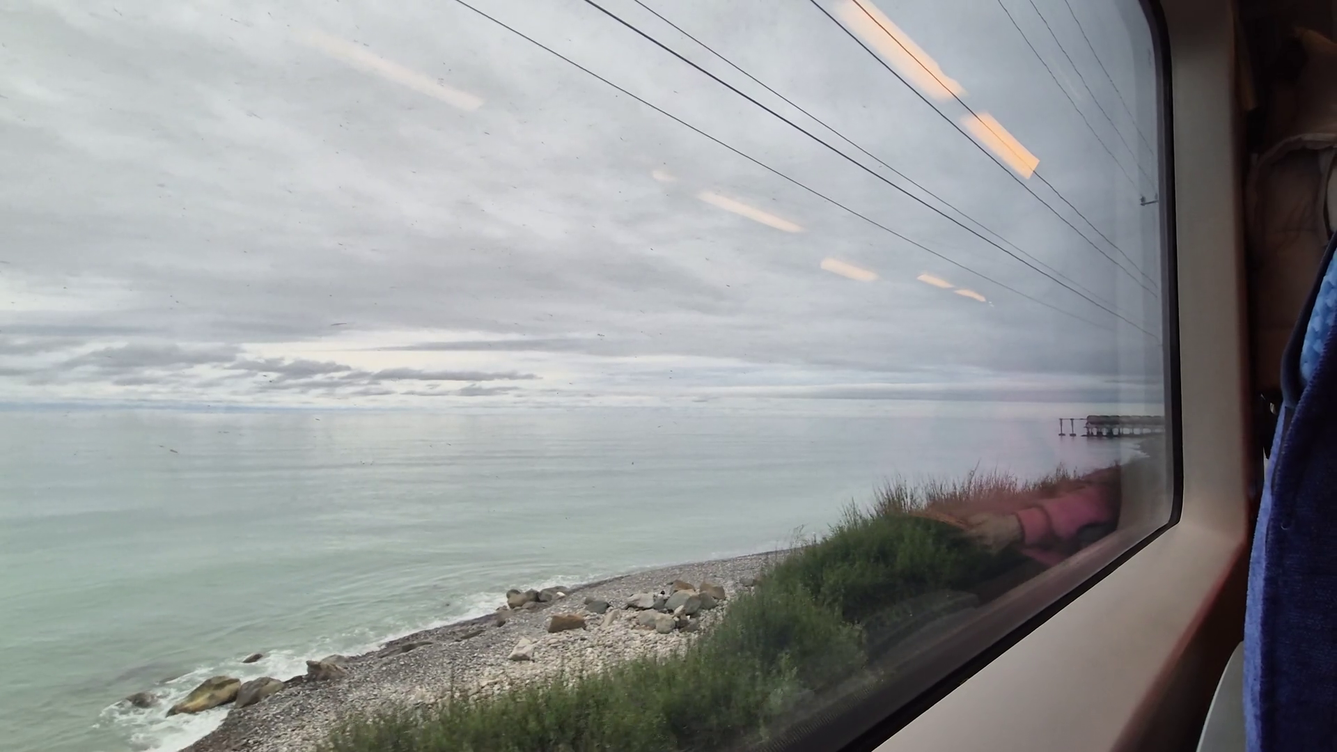 Seascapes Outside Train Window On Way To Sea Stock Footage SBV ...