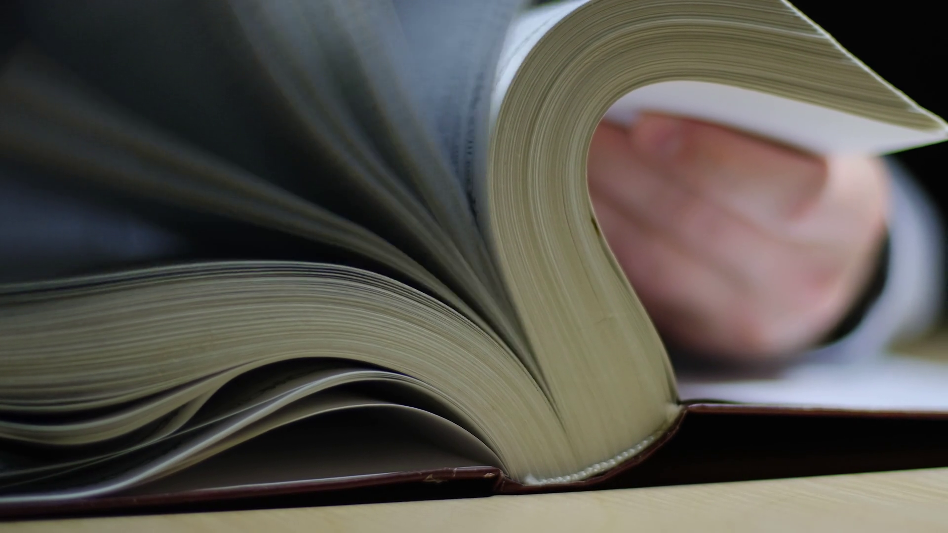 Male Hand Flipping Through Pages Of Book Stock Footage SBV-338961616 ...