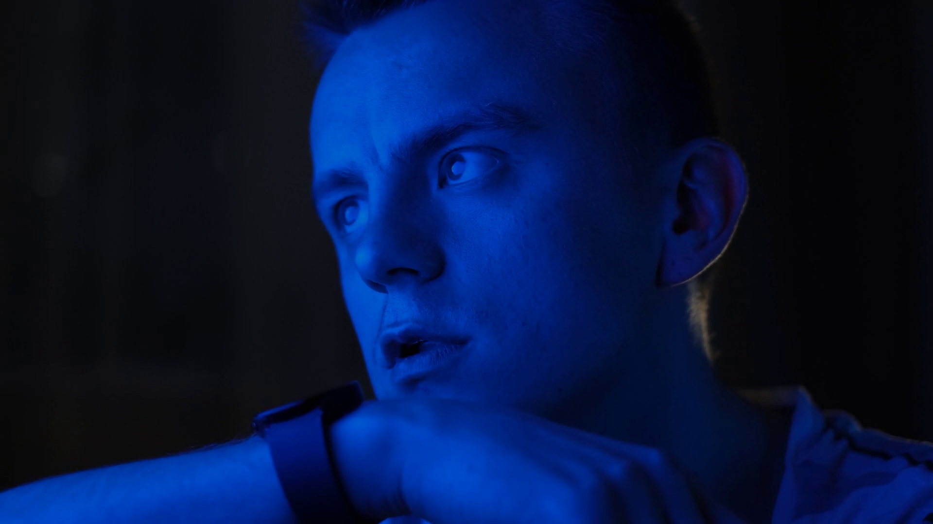 Young Man Recording Voice Message On Smart Stock Footage SBV-347525656 ...