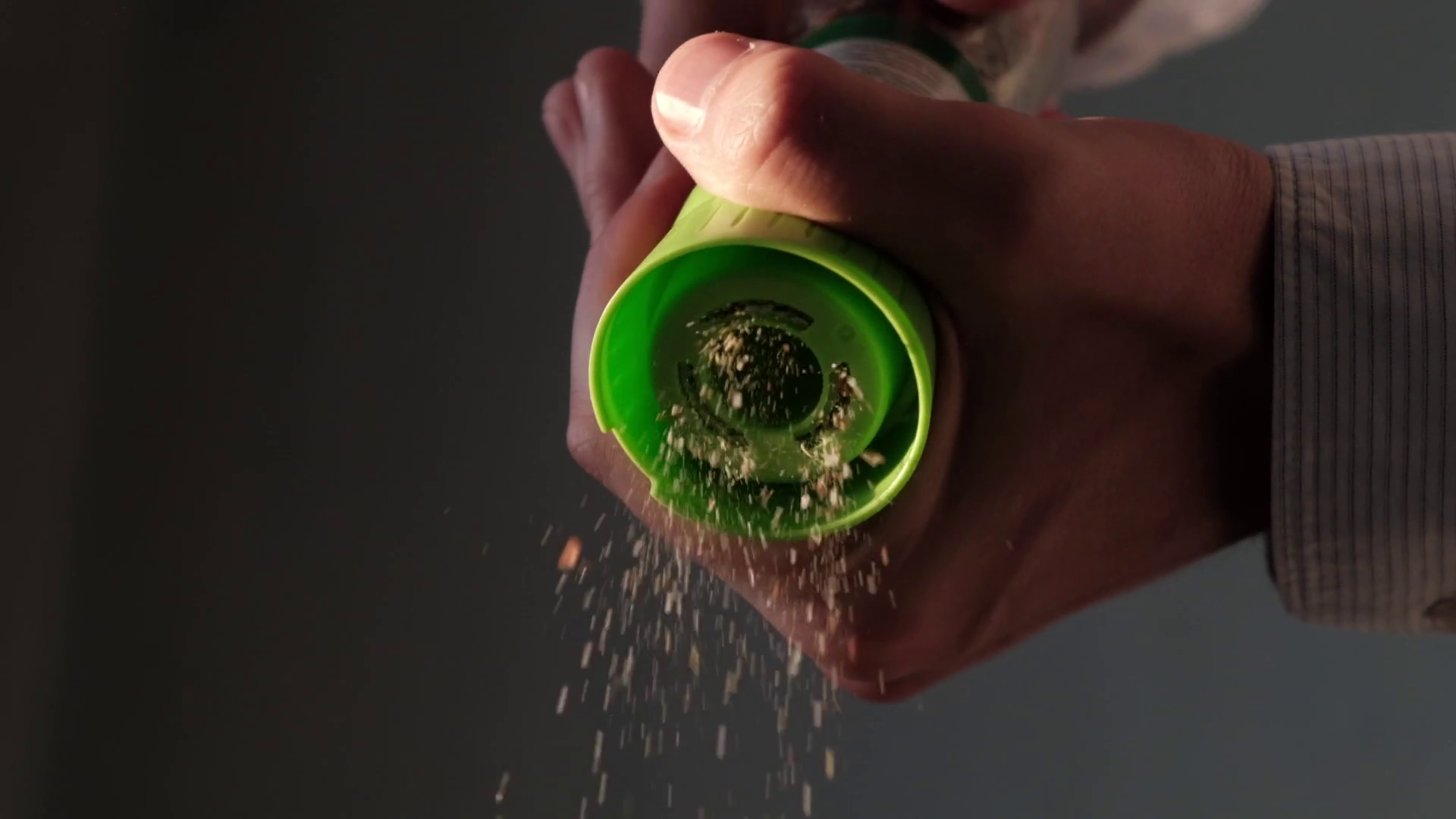 Chef's Hand Sprinkles Dishes With Spices Stock Footage SBV-338590606 ...