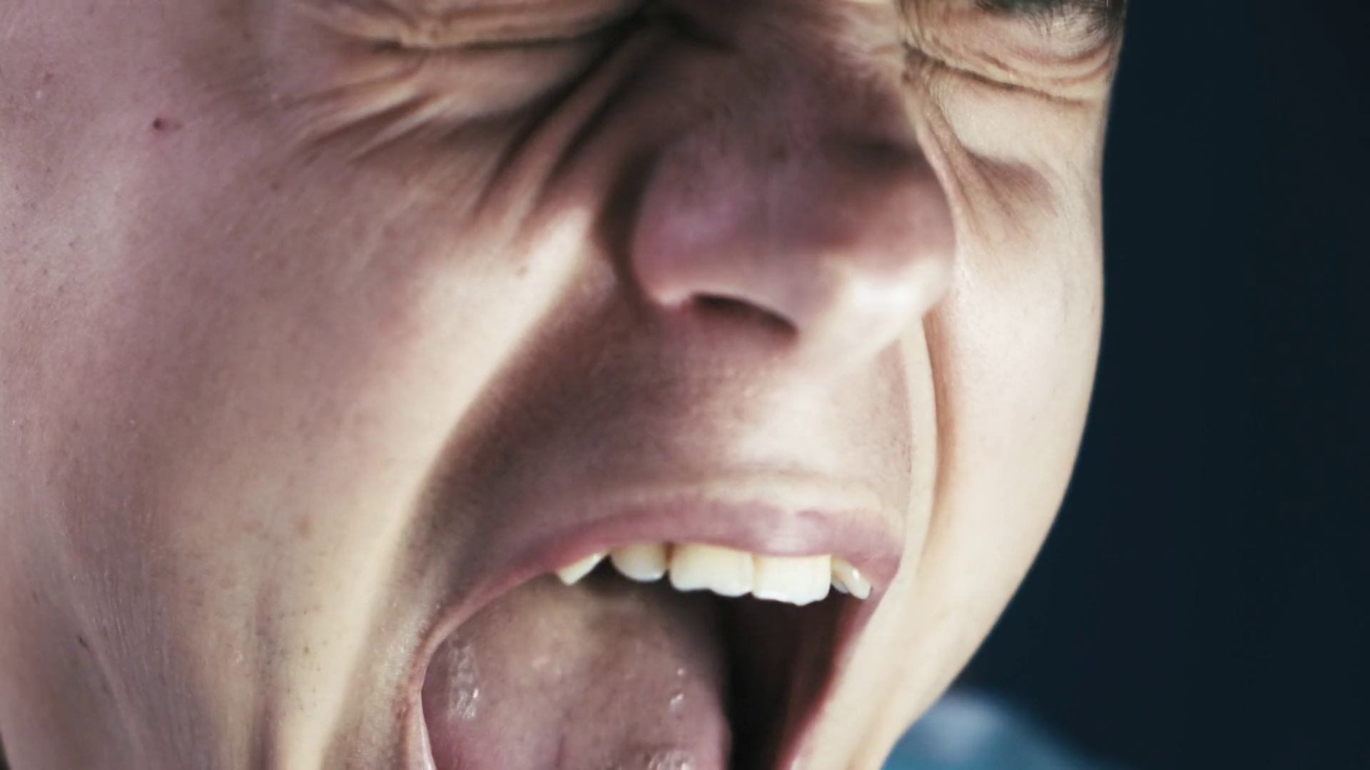 Crazy Nervous Man Screaming With Mouth Wide Stock Footage SBV-337927109 ...