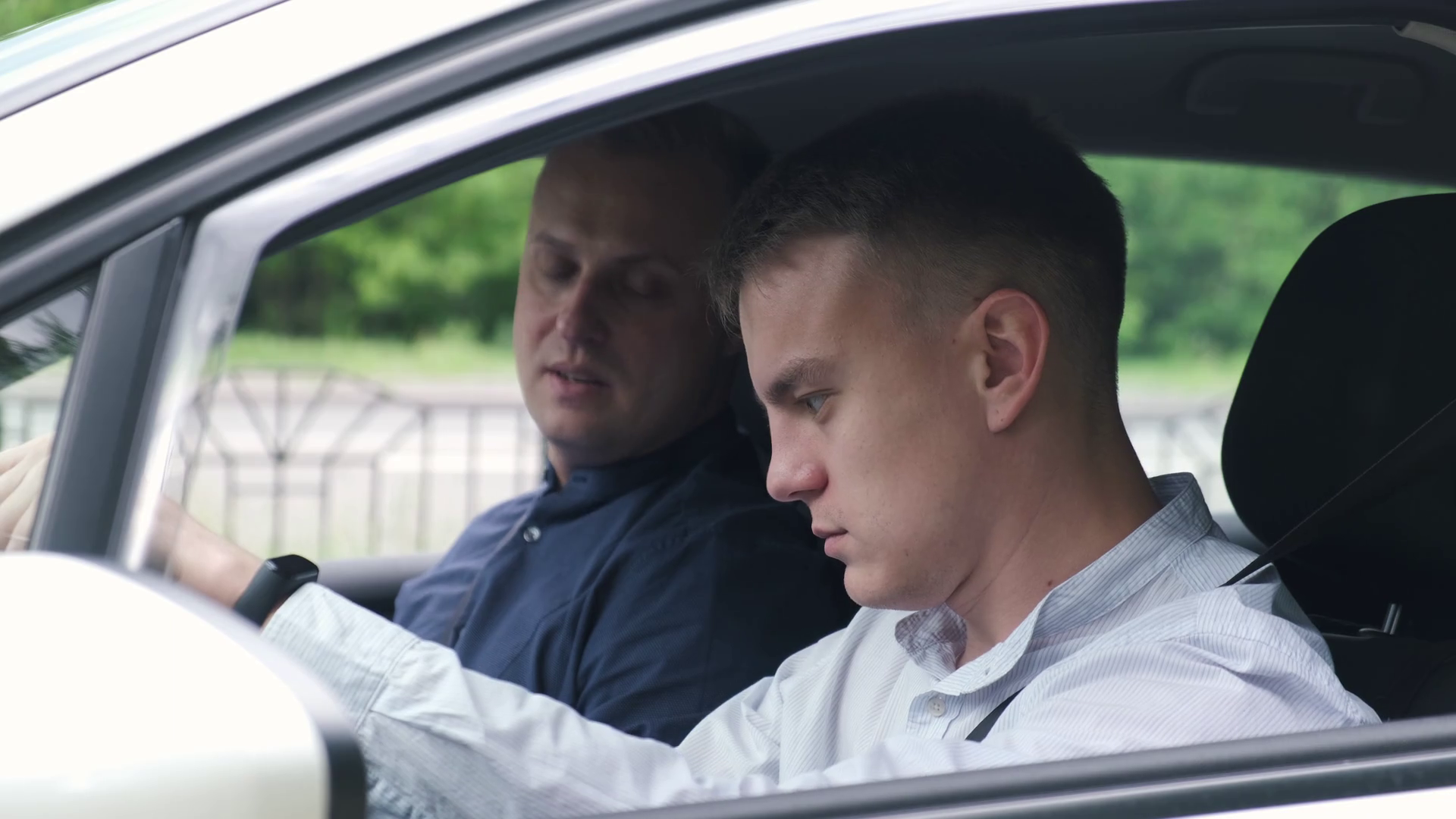 Driving License Exam Man Fails Car Driving Stock Footage SBV-338472908 ...