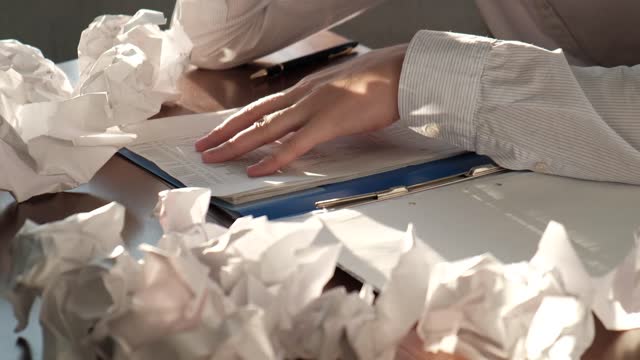 Angry Woman Ripping Paper Stock Footage: Royalty-Free Video Clips ...