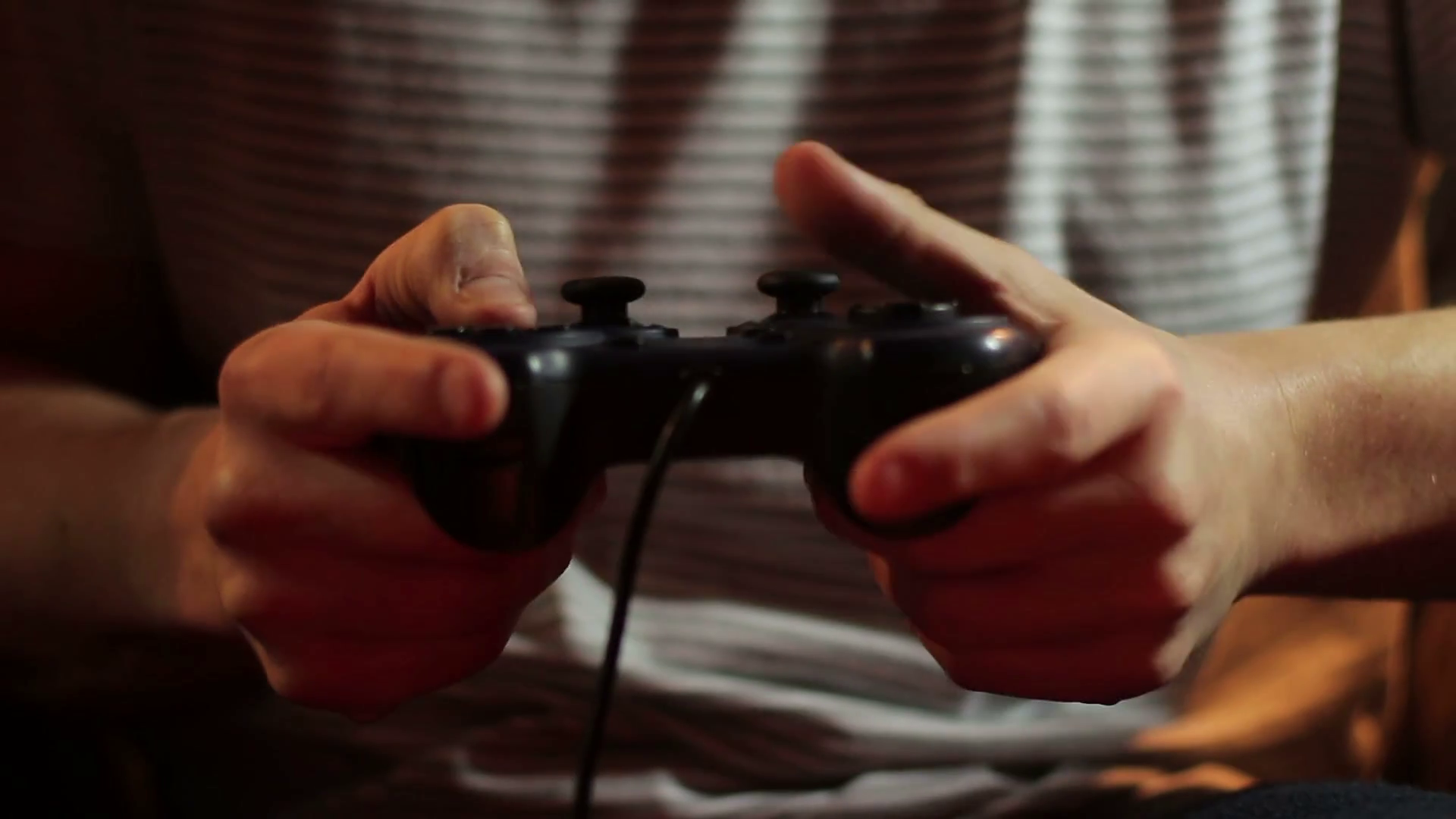 Playing Video Game Theme Guy Plays Video Stock Footage SBV-331157169 ...