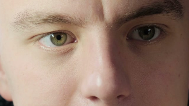 Man Panic Eyes Stock Footage: Royalty-Free Video Clips - Storyblocks