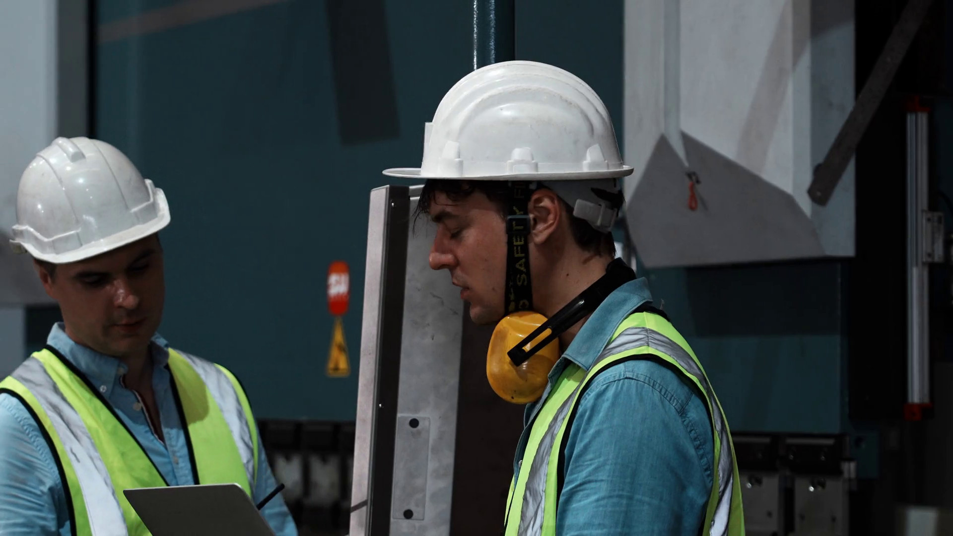 Team Of Young Testing Auto Machine With Stock Footage SBV-347516402 ...