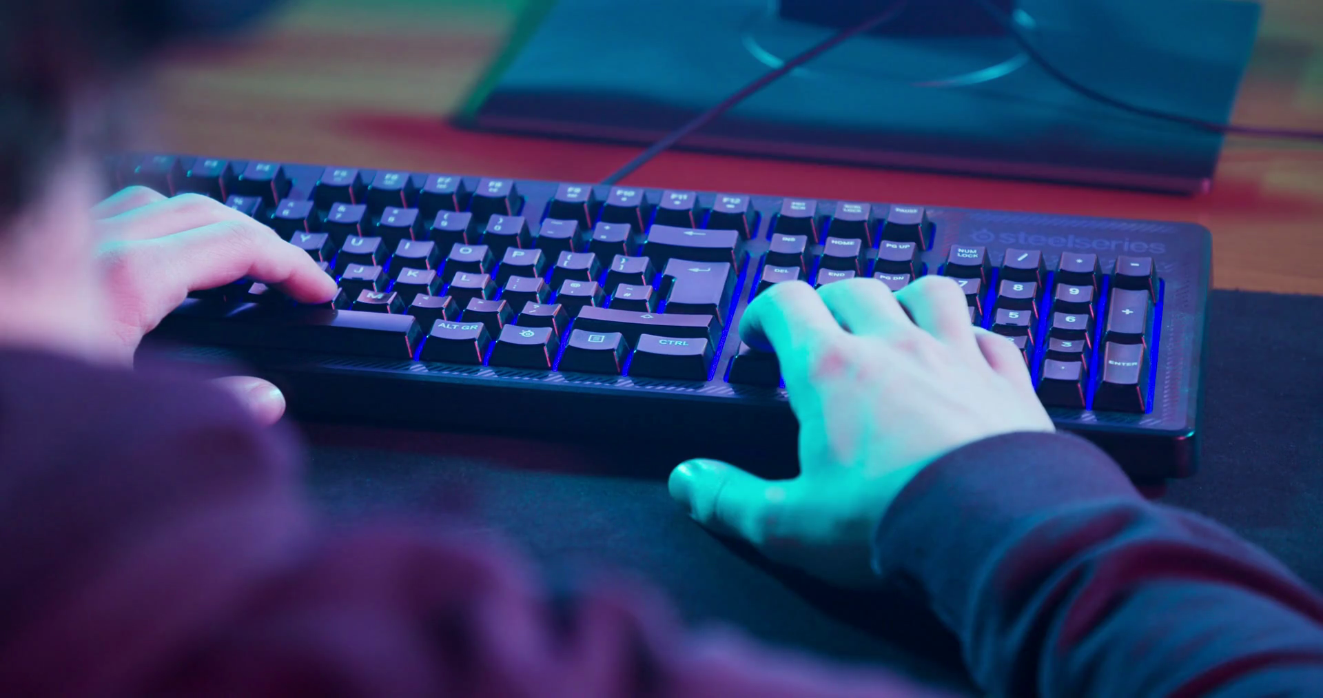 Gamer Is Using Arrow Keys Stock Video Footage 00 13 SBV 332646940