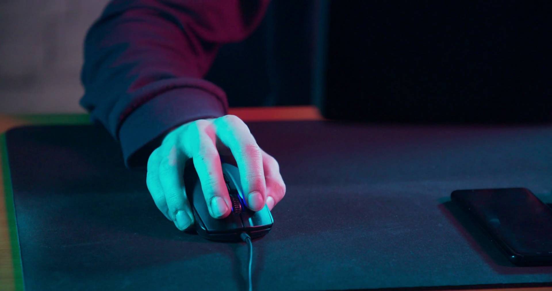 Hand On Computer Mouse Playing Video Games Stock Footage SBV-332647199 ...