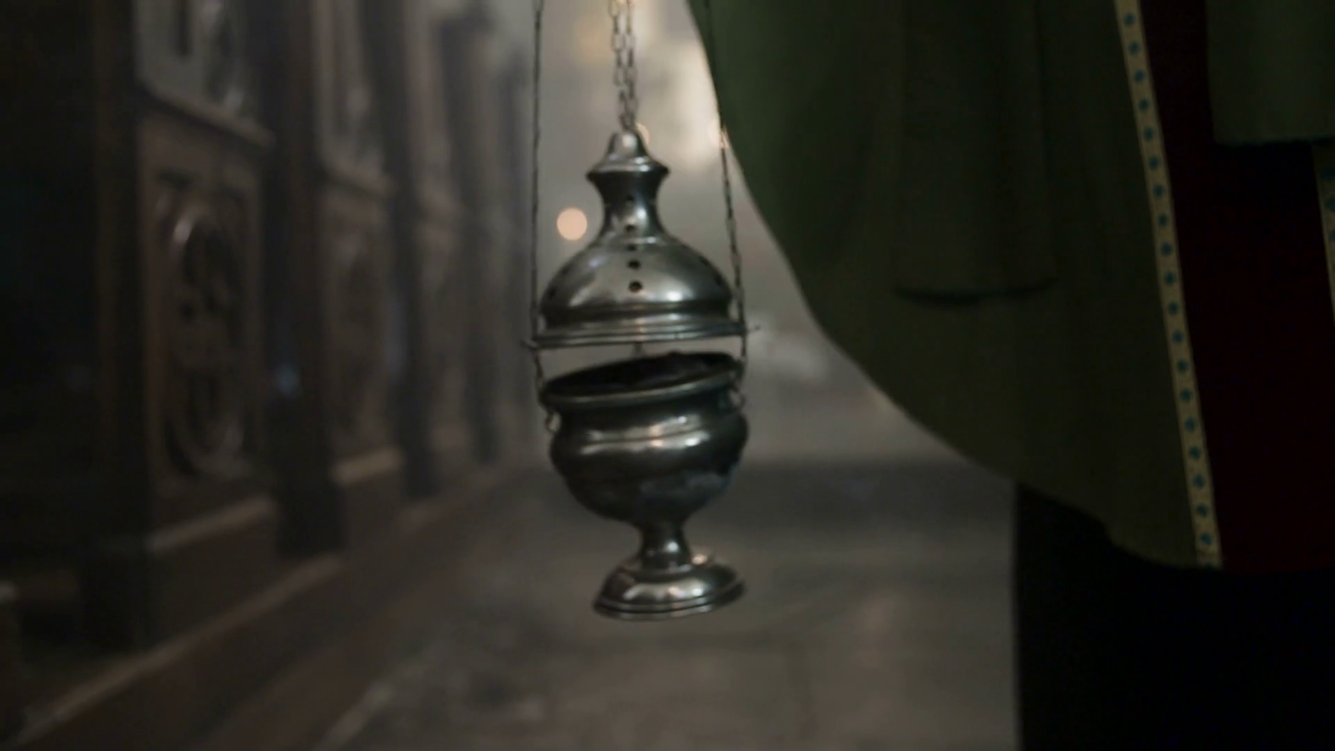 Priest Is Doing Blessing With Thurible Stock Footage SBV-326844008 ...