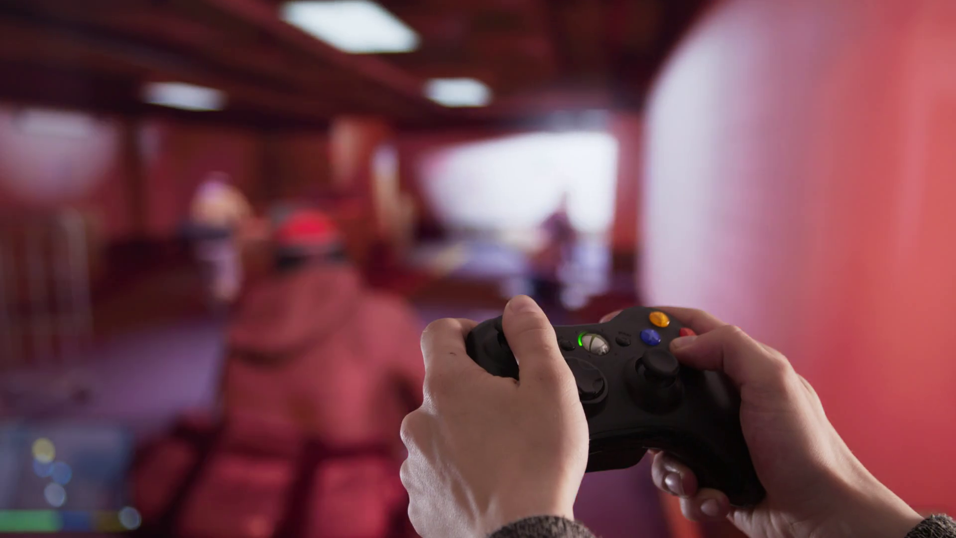 Youthful Individual Engaged In Gaming On Stock Footage SBV-334174583 ...