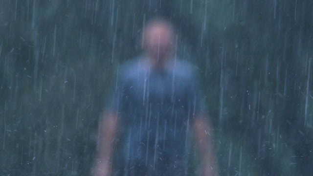 Sad Man Is Crying In Rain Stock Footage: Royalty-Free Video Clips ...