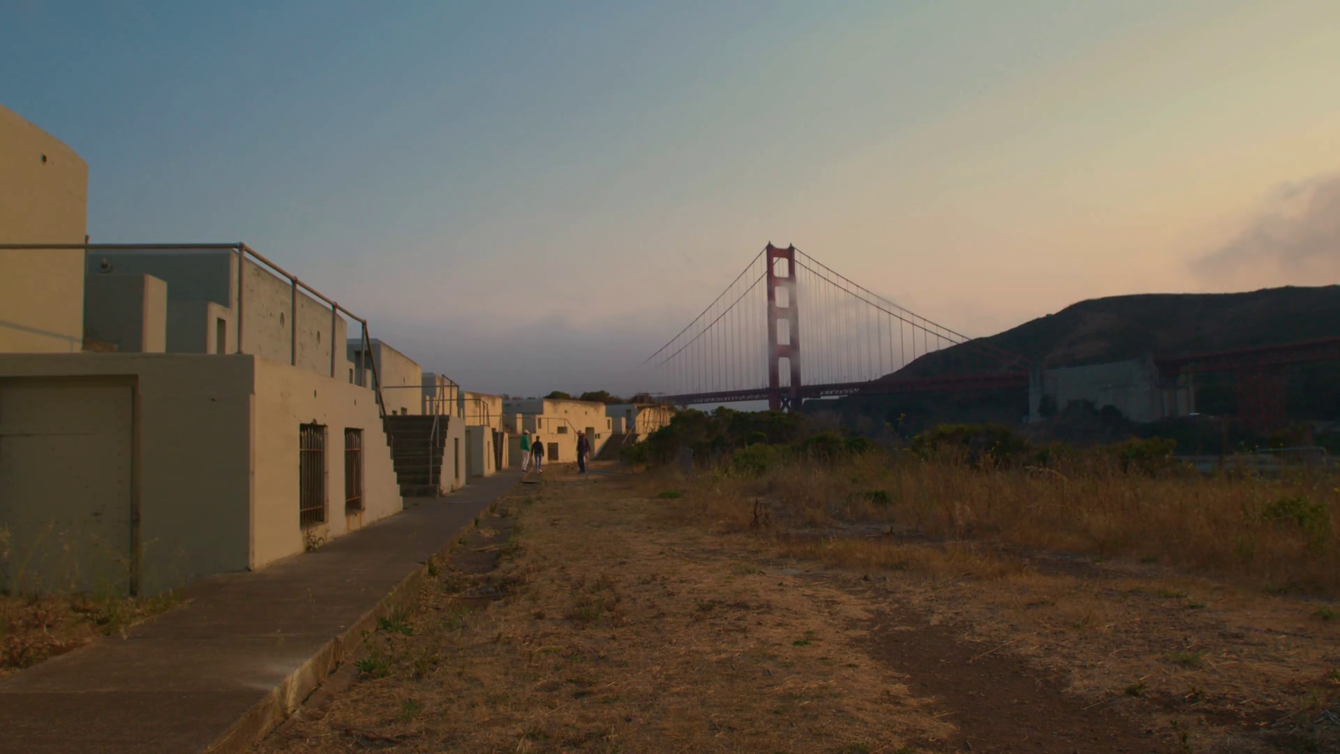 Fort Baker Bunkers Foregrounds Golden Gate Stock Footage SBV-328752692 ...