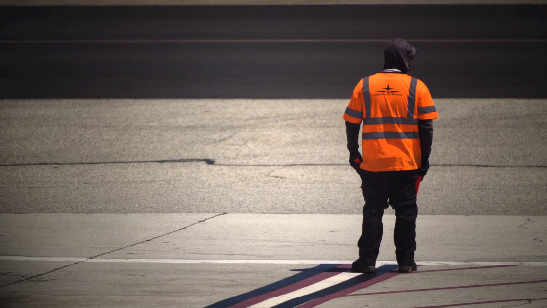 Ground Crew Traffic Control Worker At Stock Footage SBV-337831029 ...