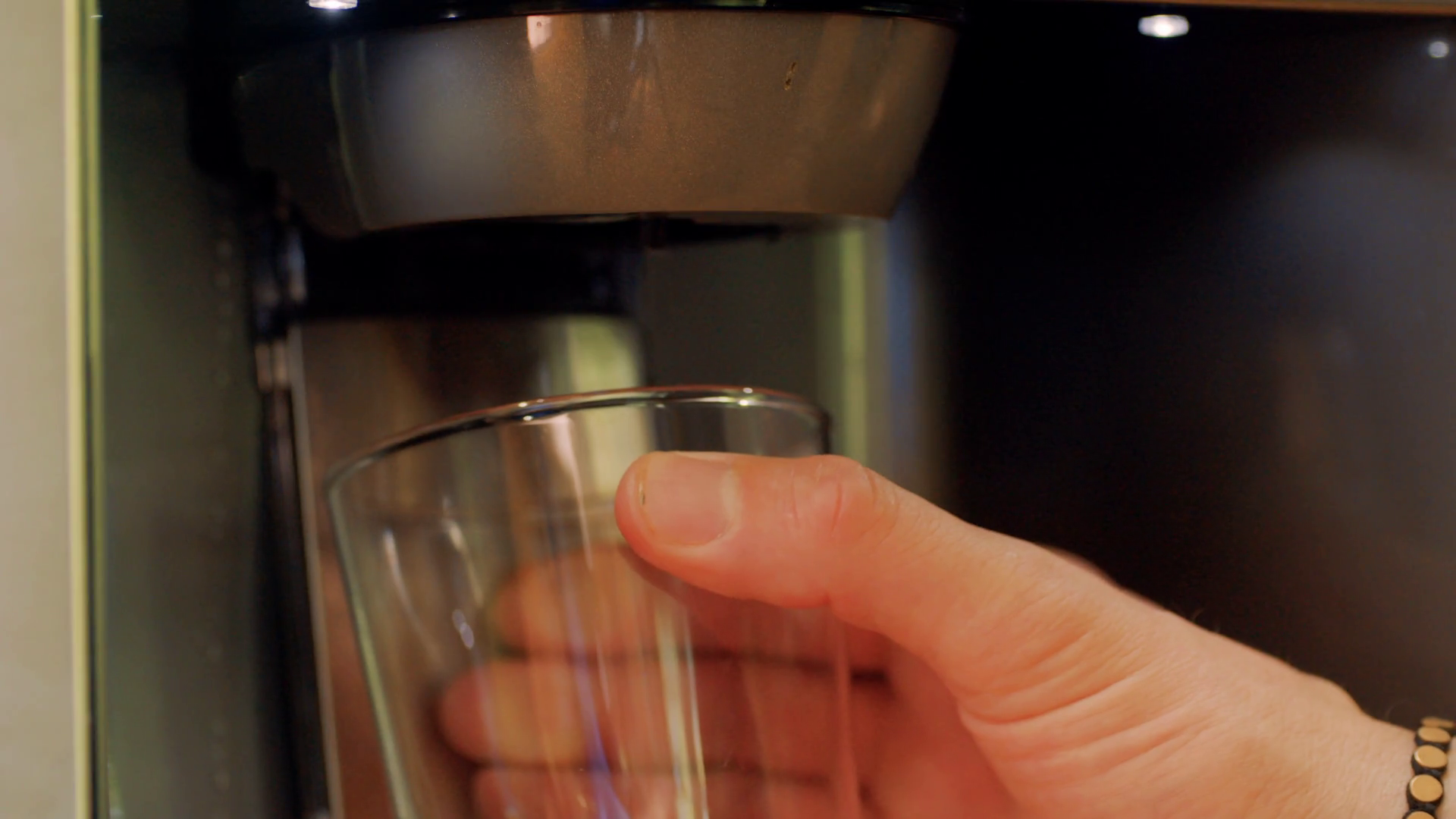 Man Holds Empty Glass Fills With Ice-cubes Stock Footage SBV-337747902 ...