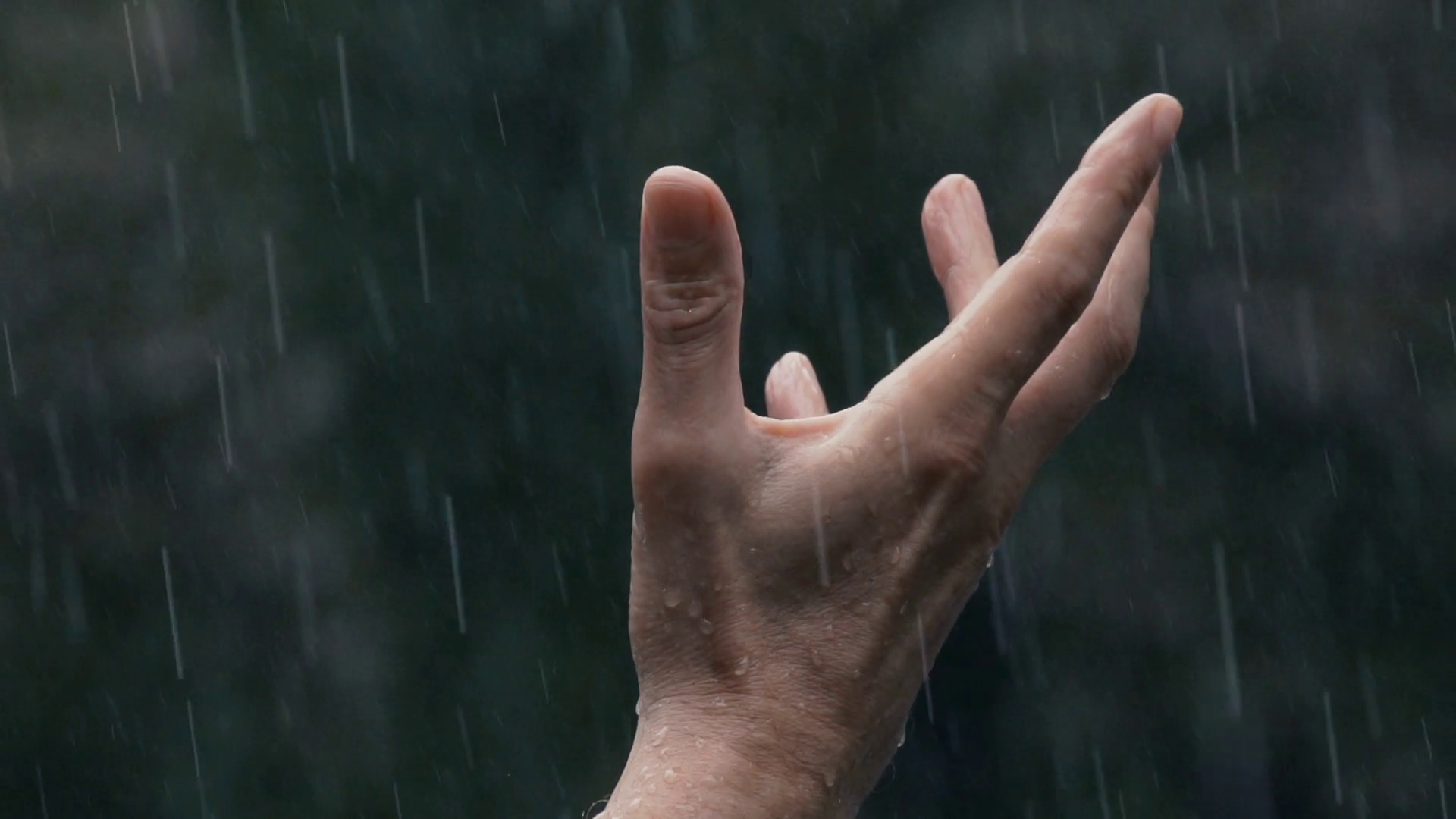 Slow Motion 180fps Closeup: Man's Open Hand Stock Footage SBV-328685171 ...