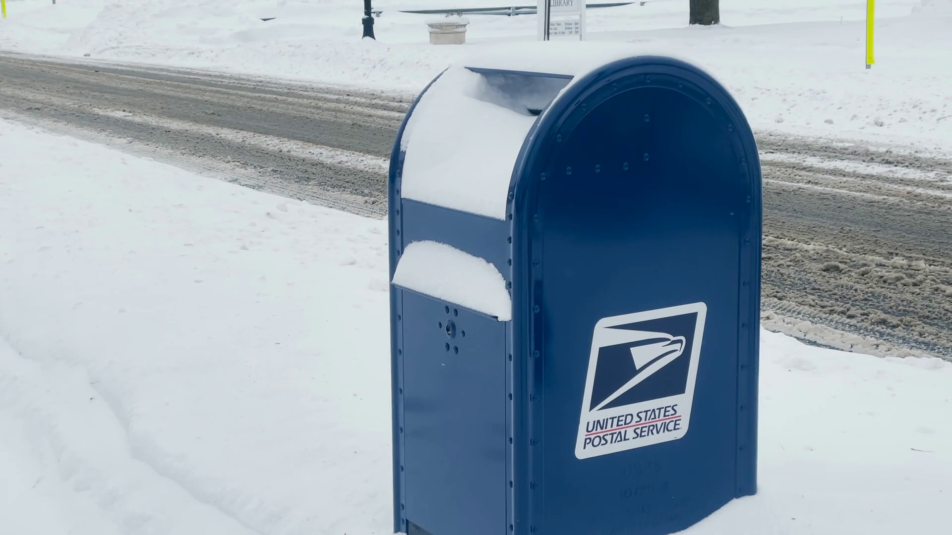 Usps Postal Mailbox Is Covered In Snow Stock Footage SBV-347335802 ...