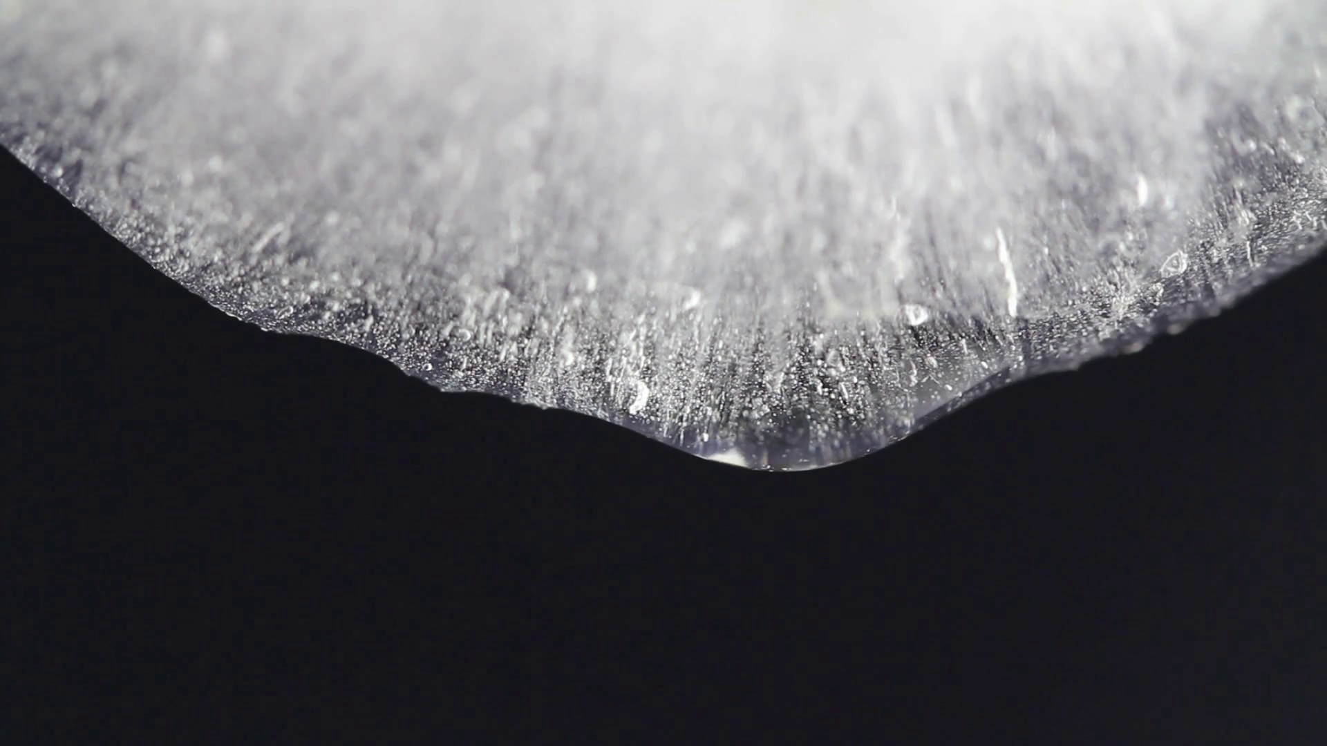 Melting Ice Closeup On Black Background Stock Footage SBV-308045021 ...