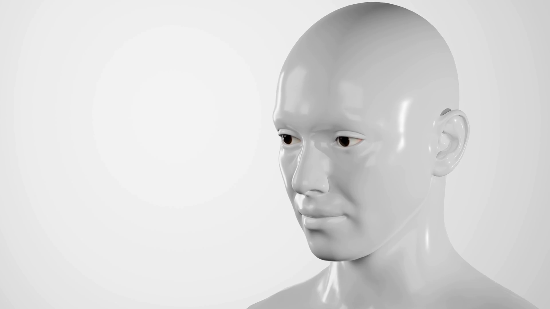 Male Hyper-realistic Robot Cyborg In Studio Stock Motion Graphics SBV ...