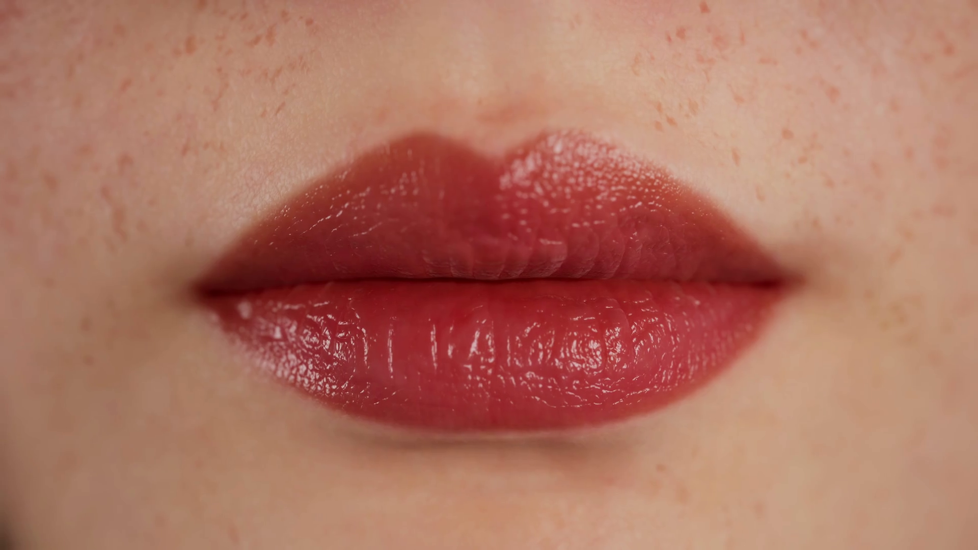 Female Lips Closeup Studio Light 3d Render Stock Footage SBV-348819789 ...