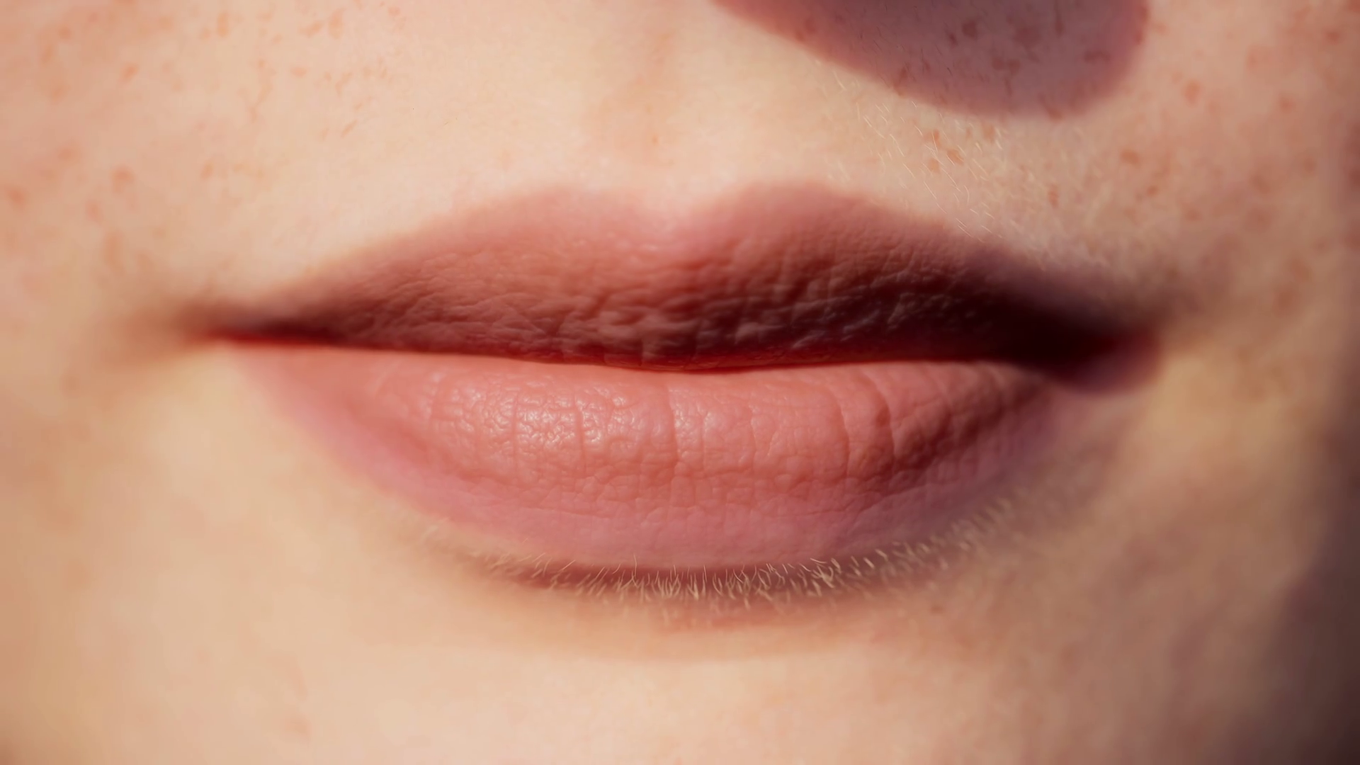 Female Lips Closeup Neutral Emotions Day Stock Motion Graphics SBV ...