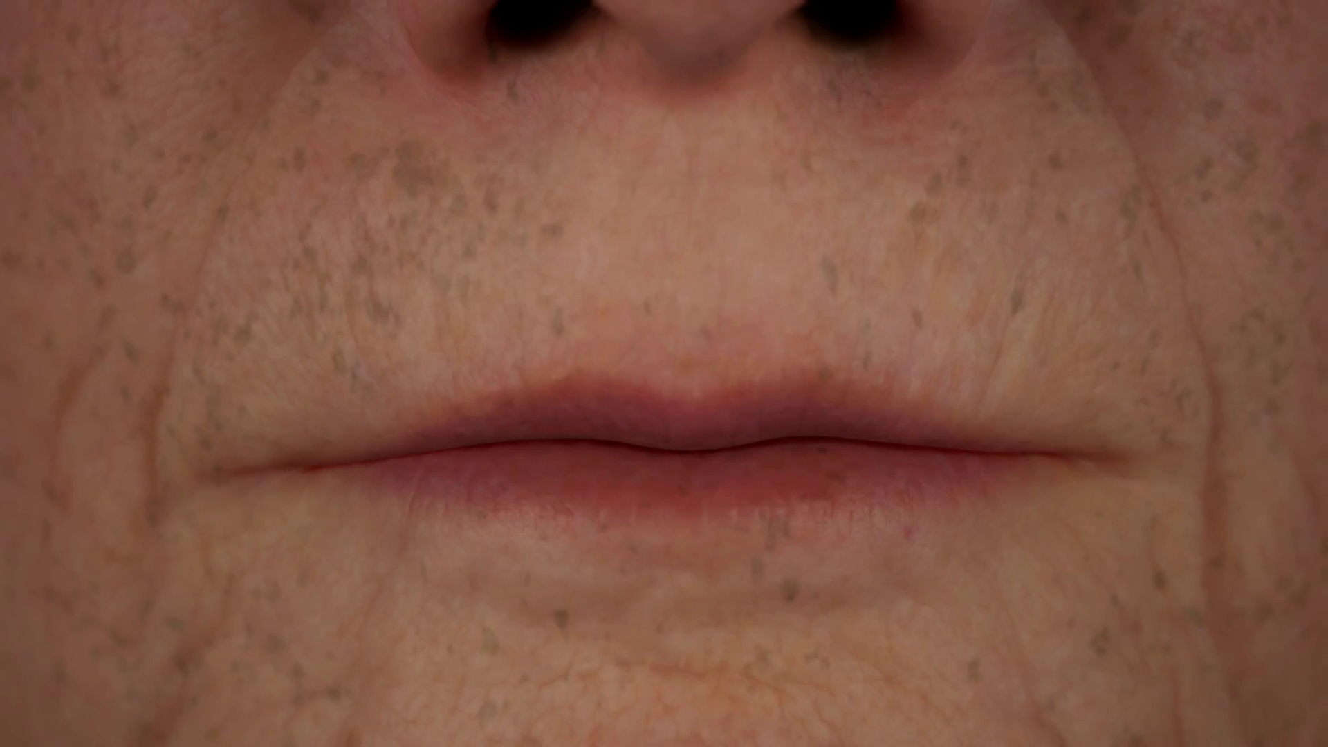 Old Female Lips Closeup Smiling Emotions Day Stock Motion Graphics SBV ...