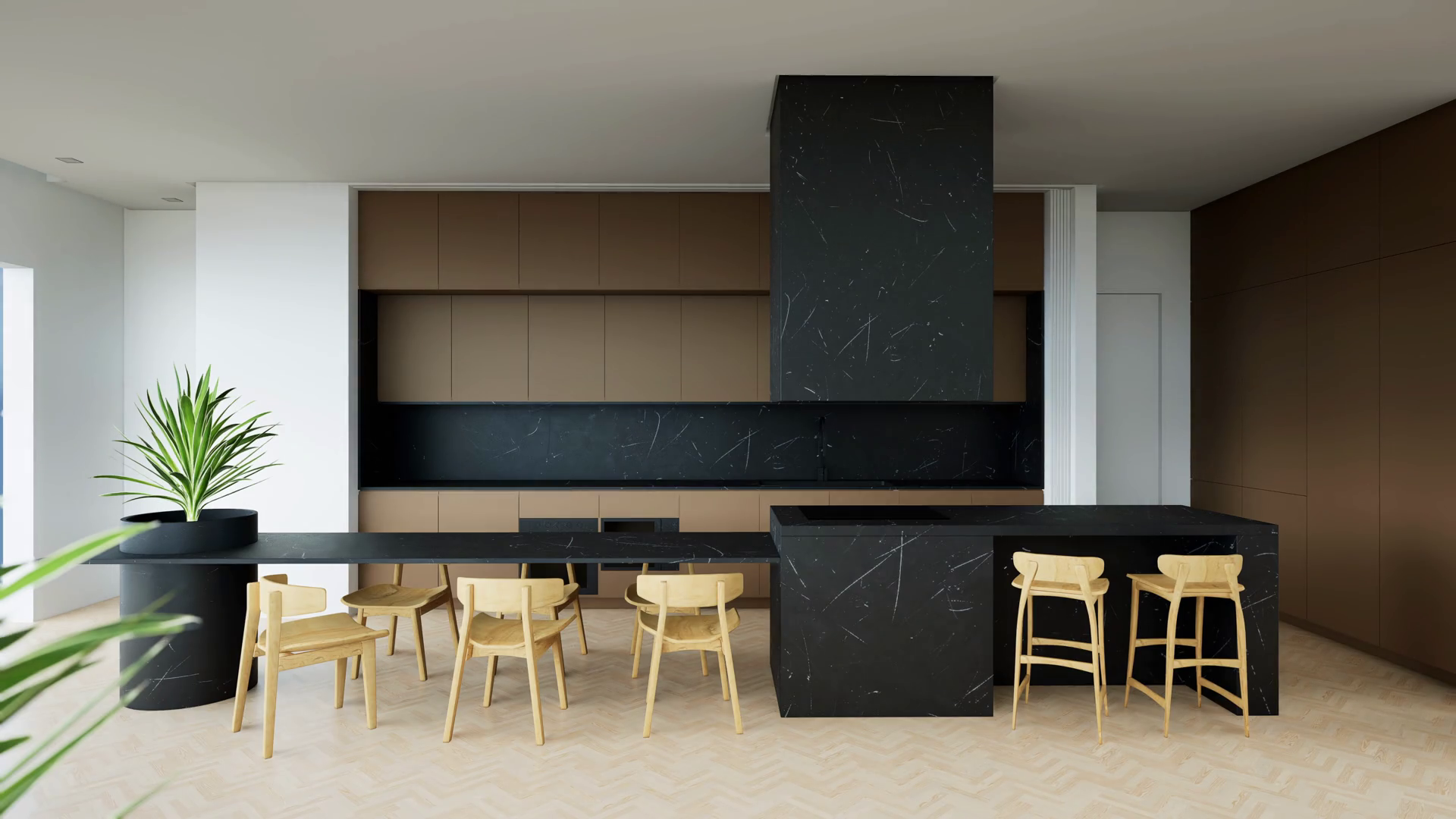 Modern Luxurious Kitchen Interior Design 3d Stock Motion Graphics SBV ...