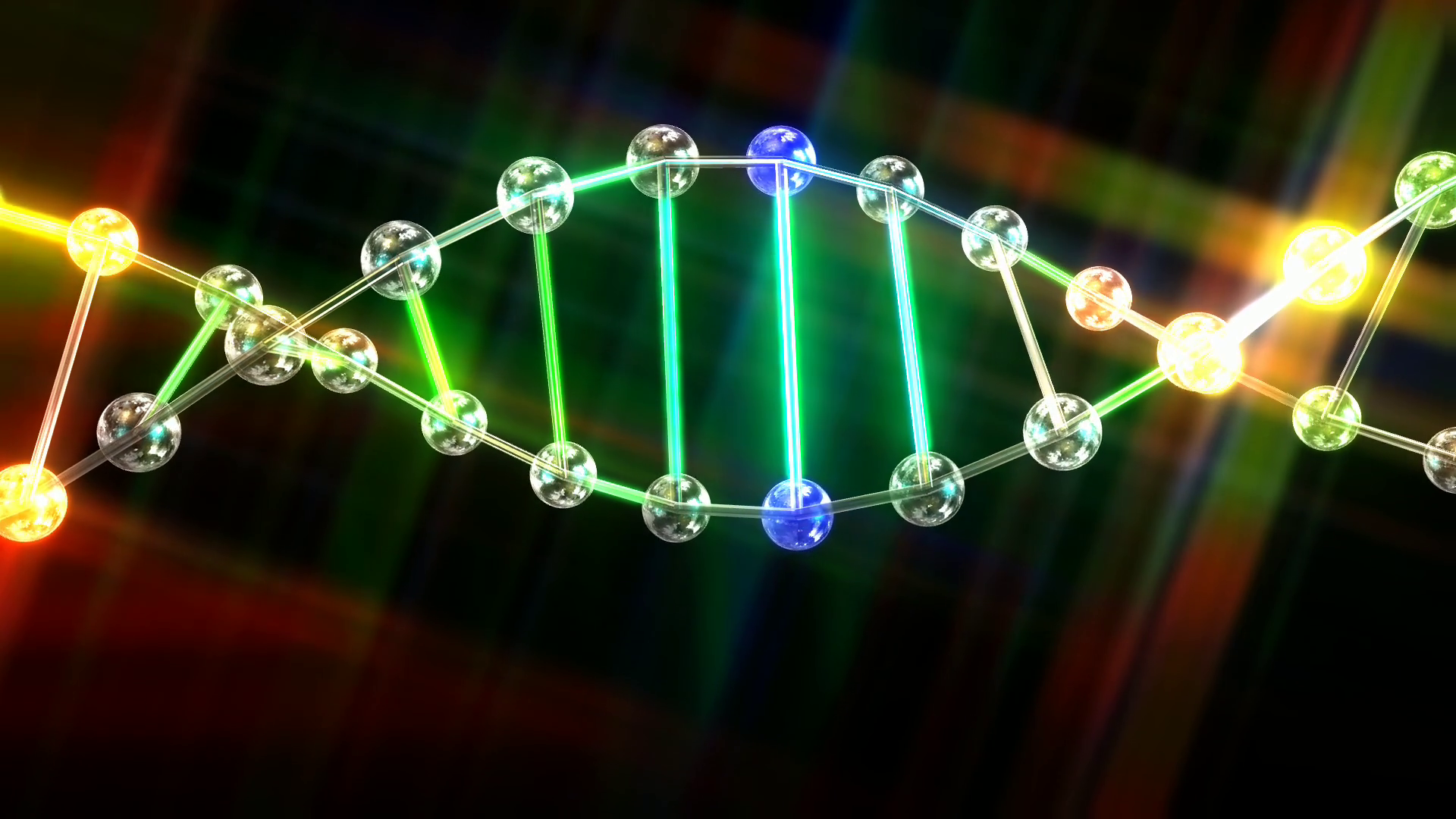 Green Screen Dna Double Helix Structure Animation Dna