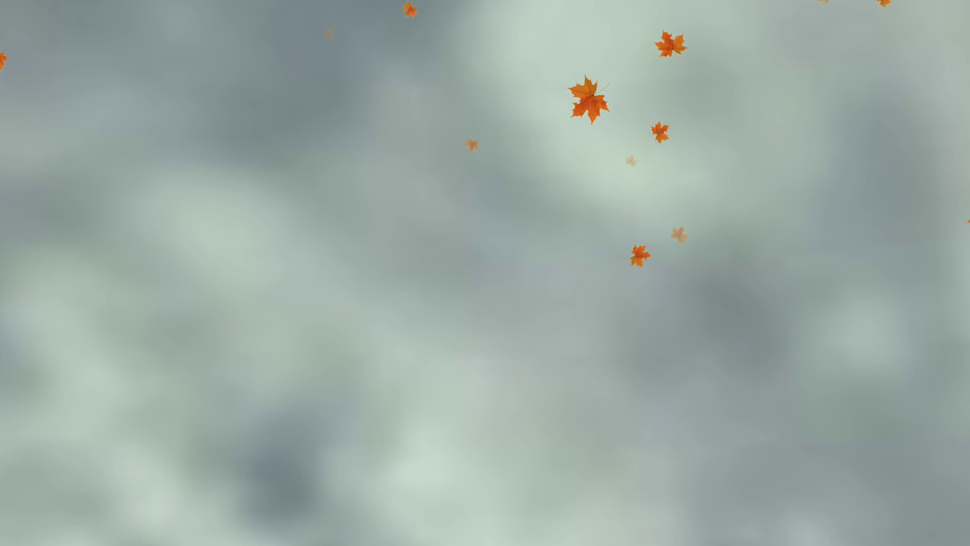 Falling Leaves On Cloudy Sky Animation Stock Motion Graphics SBV ...