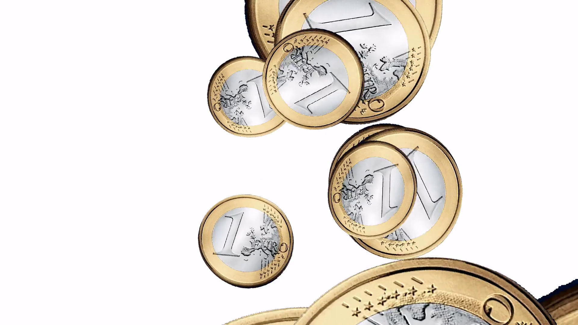 Raining Euro Coins Animation Stock Motion Graphics SBV-300264249 ...