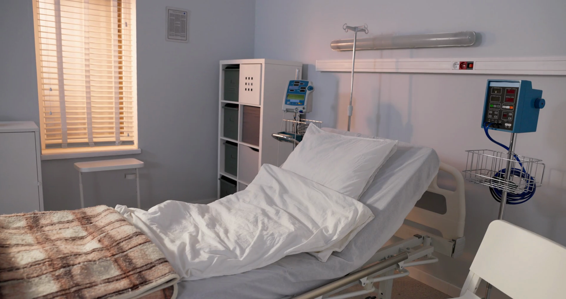 A Calm Hospital Room Featuring Comfortable Stock Footage SBV-352177507 ...