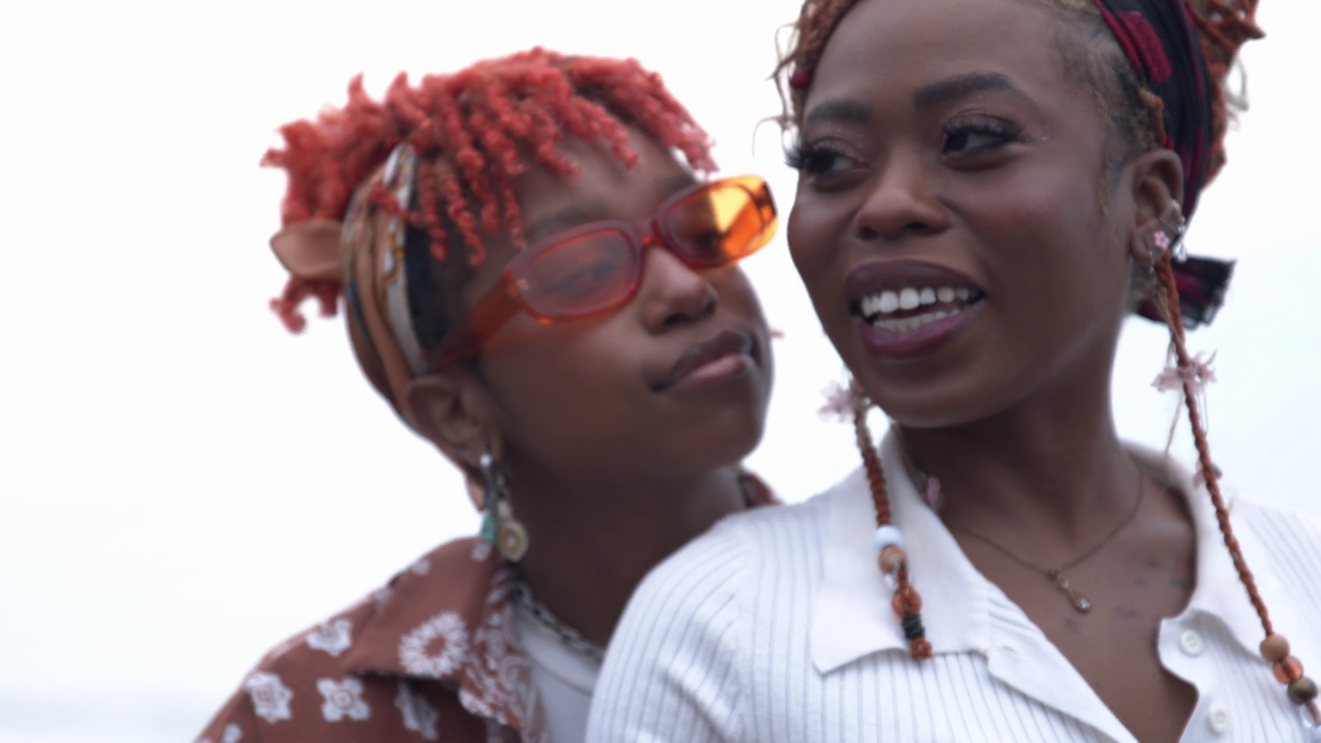 Two Black Women Enjoy Company Sitting Stock Footage SBV-347184850 ...