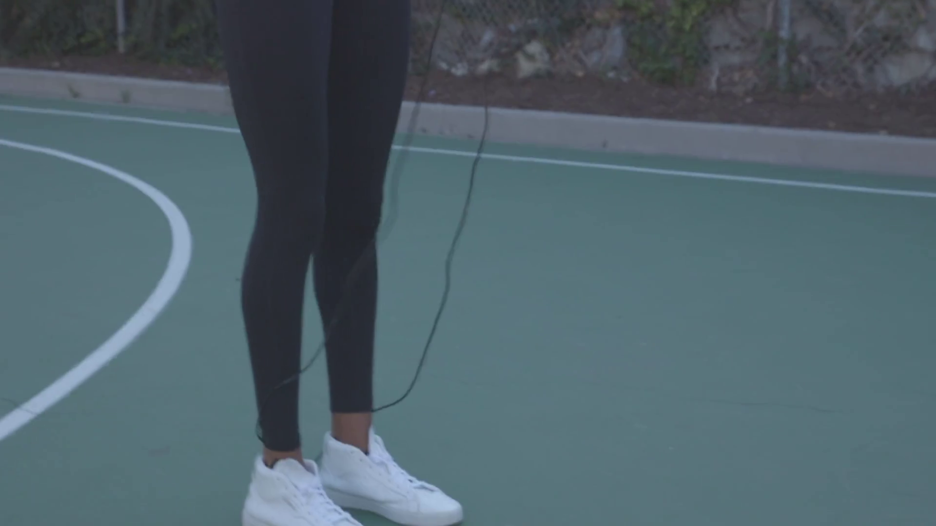 Black Woman Jumping Rope Outside At Park In Stock Footage SBV-347052954 ...