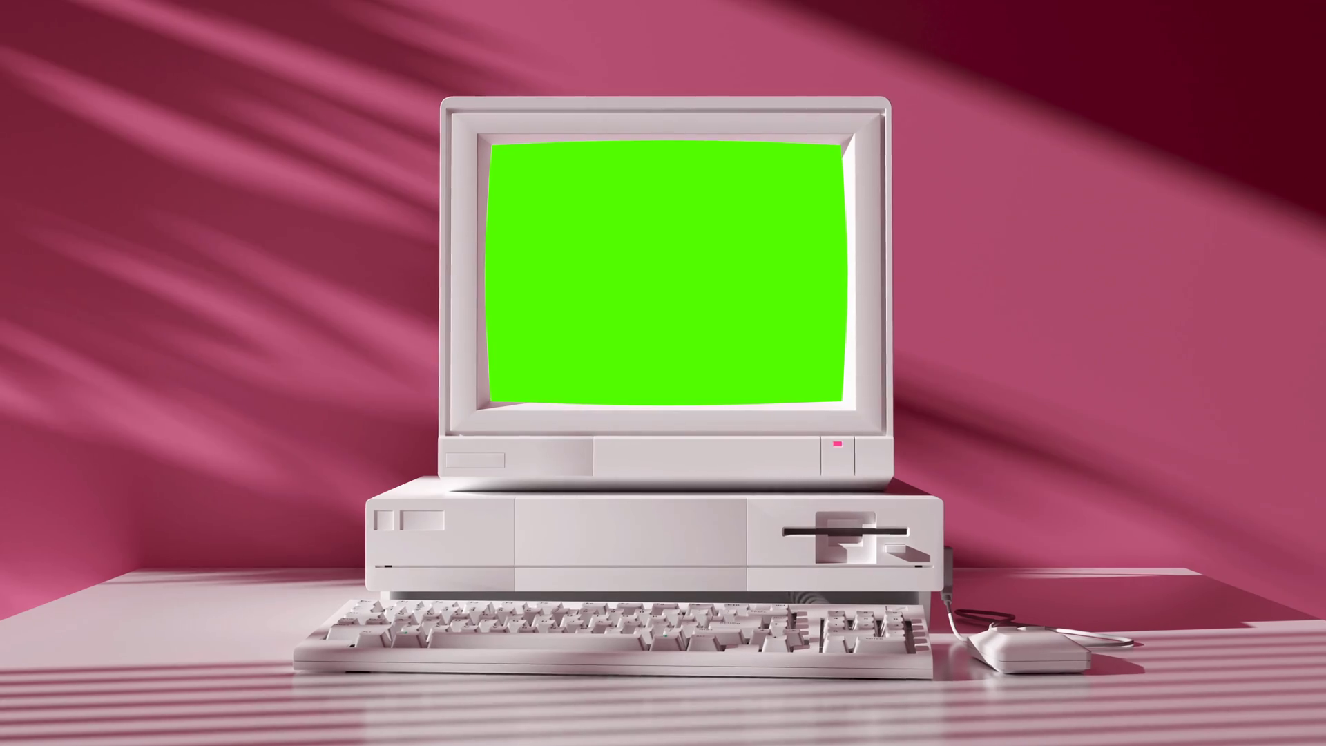 90s Style Old School Computer With Green Stock Motion Graphics SBV ...