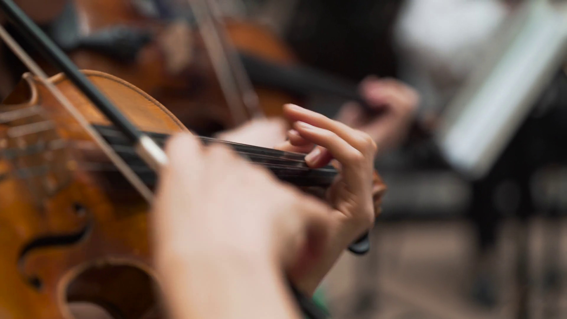 Symphony Concert Man Playing Cello Hand Stock Footage SBV-348669342 ...
