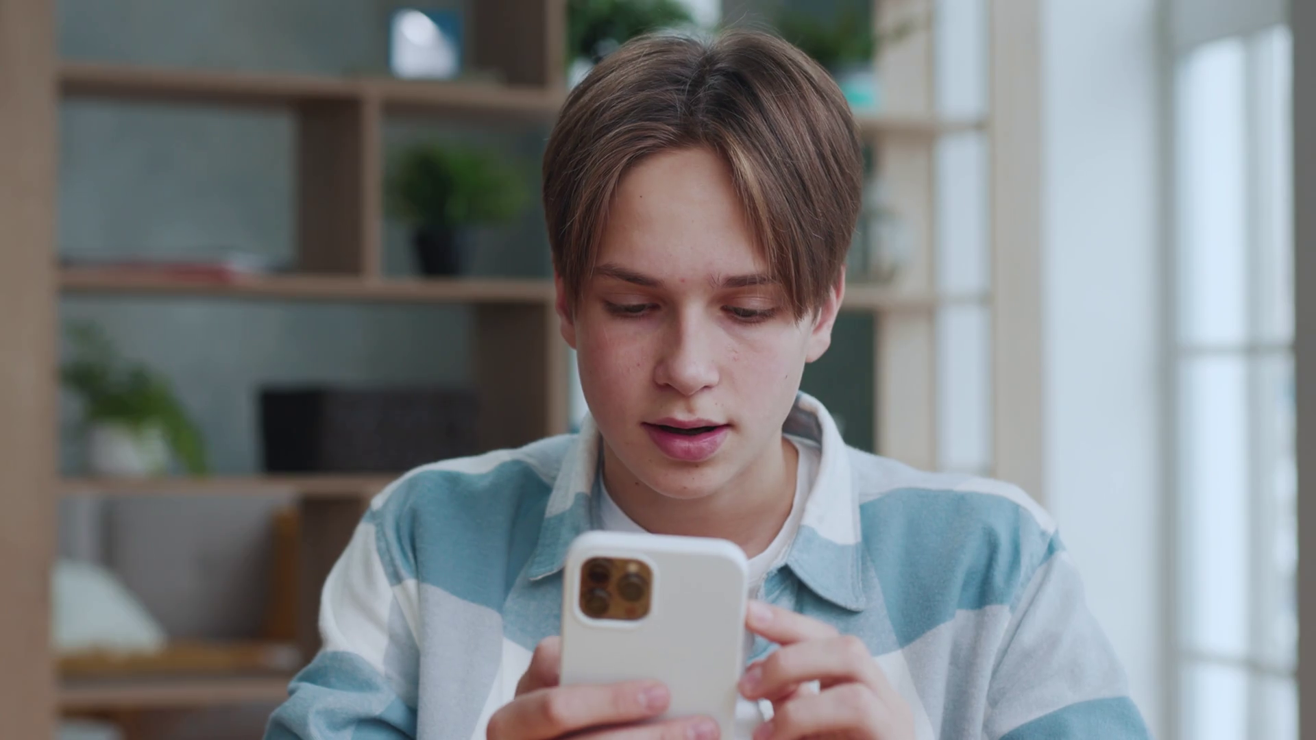 School Guy Studying In Network App On Stock Footage SBV-348768257 ...