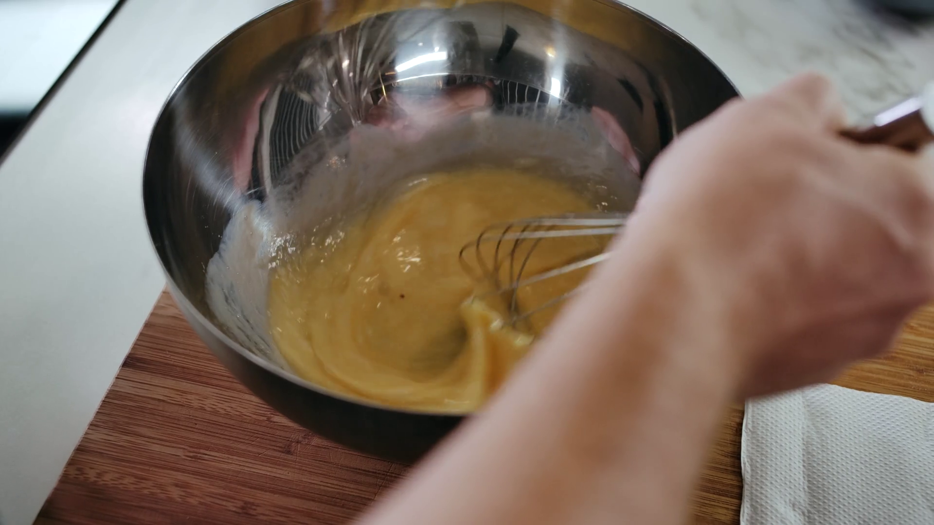 Close-up Man Hand Chef Mixing Food Stock Footage SBV-348736616 ...