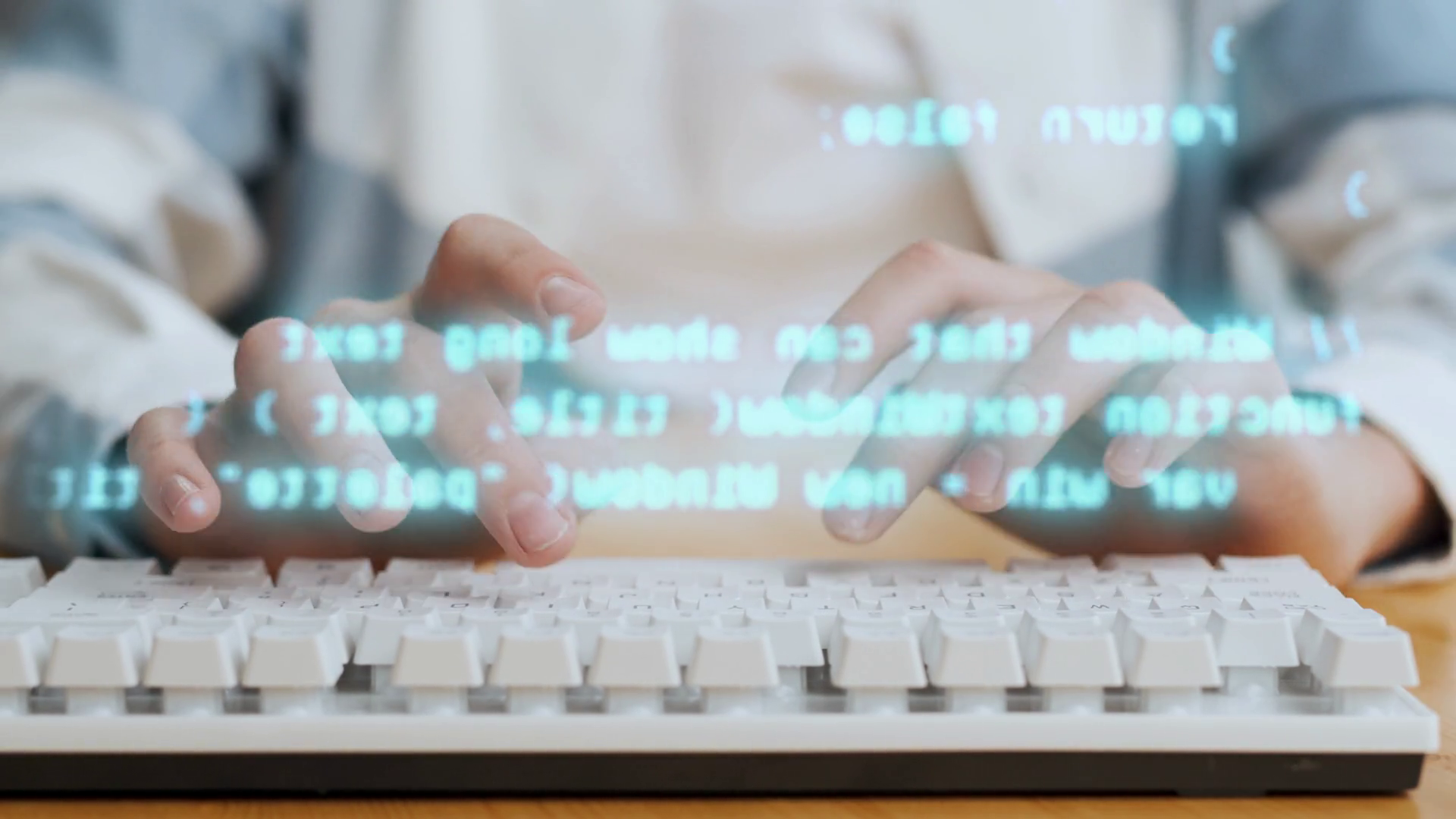 Professional Programmer Working With Hands Stock Footage SBV-348666085 ...