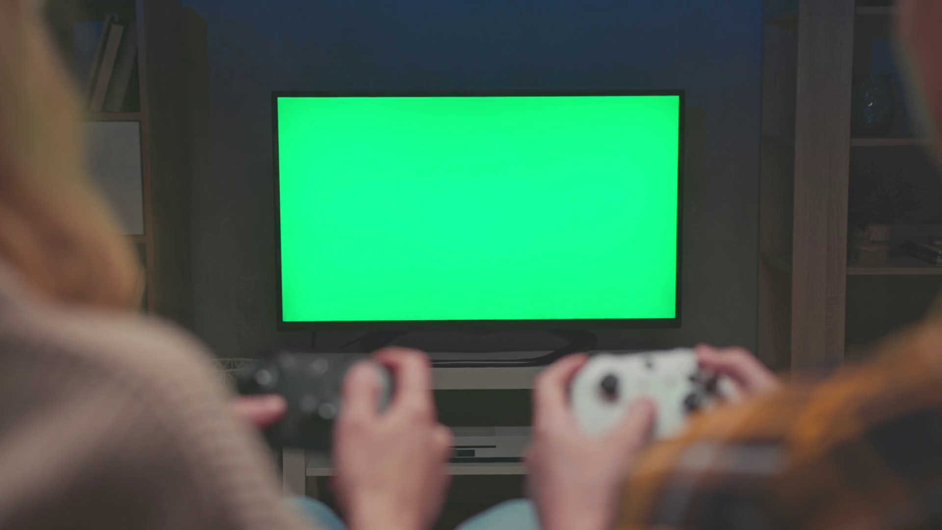 People Playing Video Game On Console Stock Footage SBV-348721284 ...